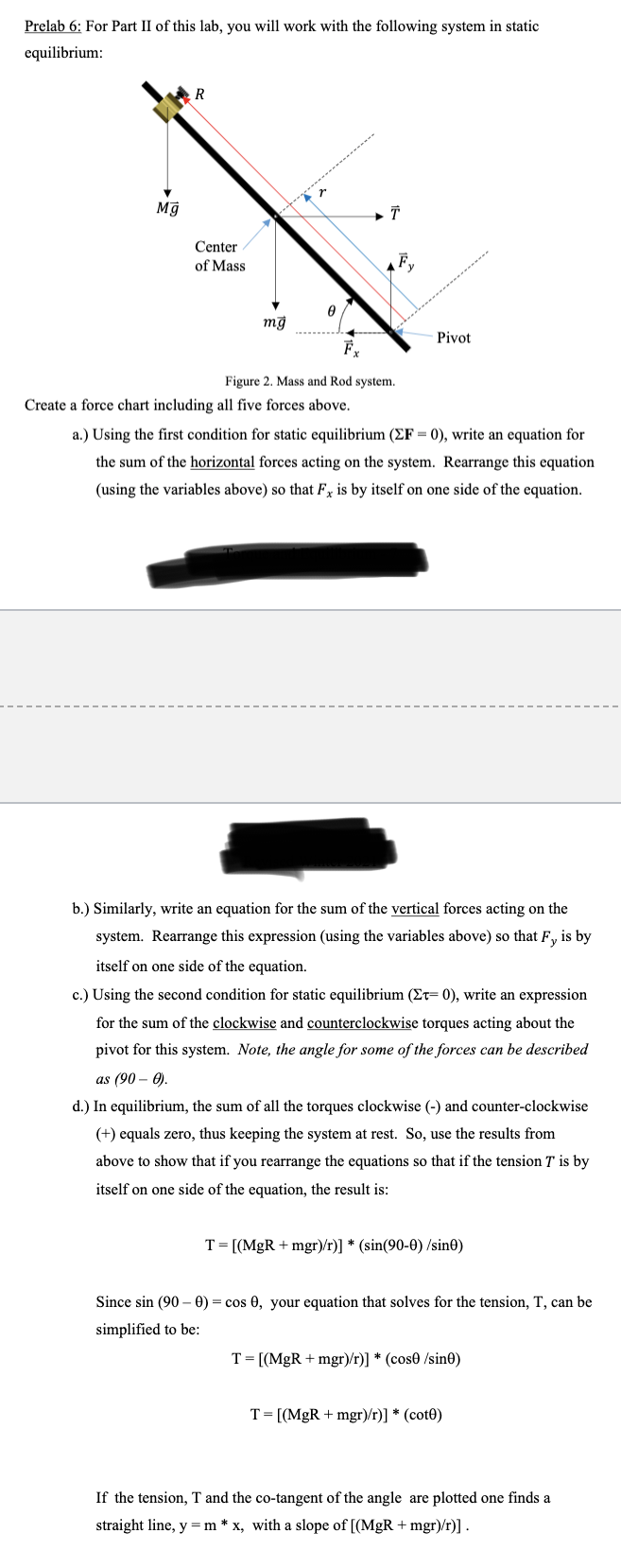 Solved Prelab 6: For Part II of this lab, you will work with | Chegg.com
