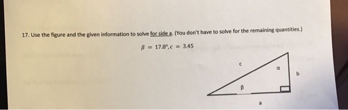 Solved Use the figure and the given information to solve for | Chegg.com
