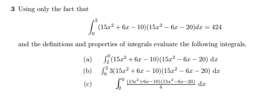 Solved 3 Using only the fact that | Chegg.com