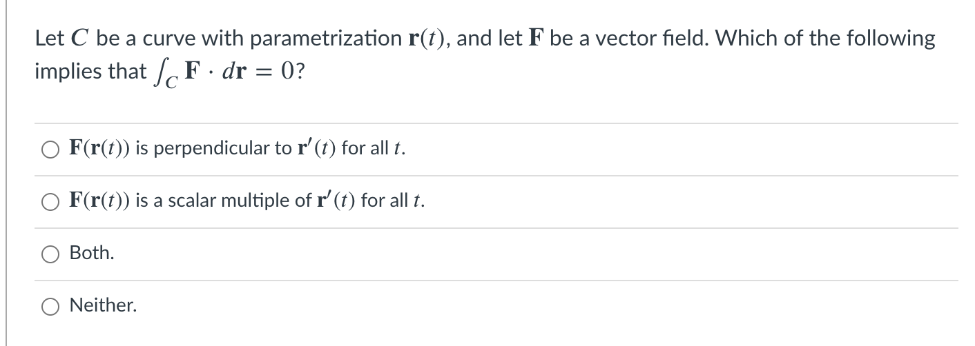 Solved Let C Be A Curve With Parametrization R T And Let F
