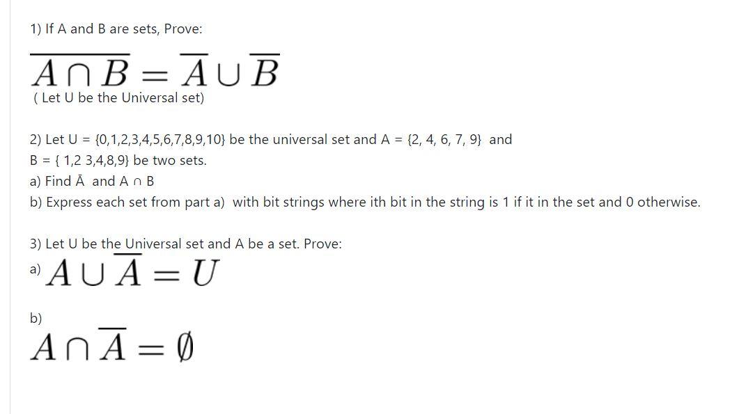 solved-1-if-a-and-b-are-sets-prove-anb-aub-let-u-be-chegg