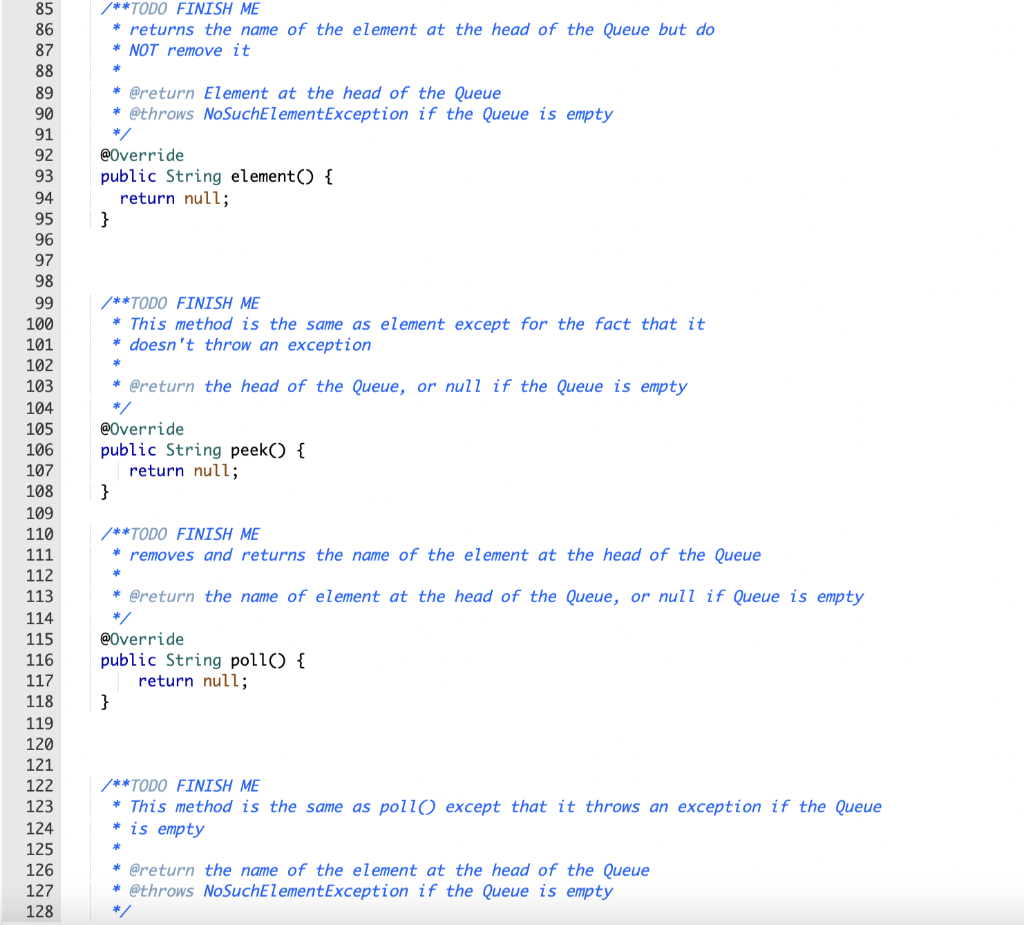 Solved 8.7 Lab 14 - Queue Implementation with LinkedList | Chegg.com