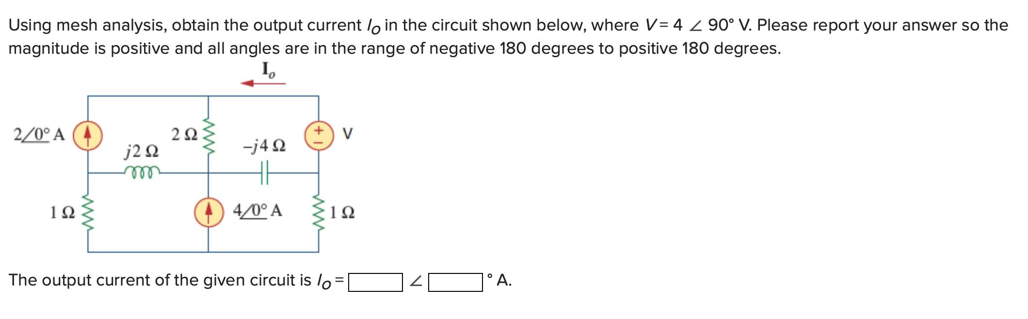 Solved = Determine the output voltage Voin the circuit given | Chegg.com