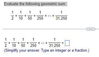 Solved Evaluate the following geometric | Chegg.com