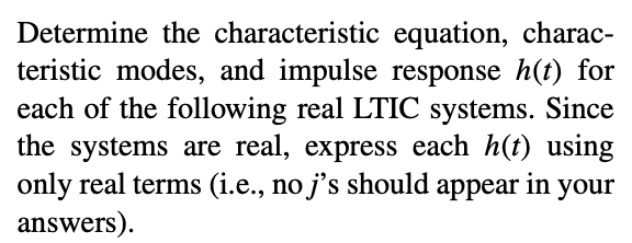 Solved Determine the characteristic equation, charac- | Chegg.com