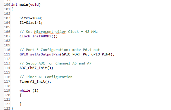 Using C programming in Code Composer Studio for the | Chegg.com