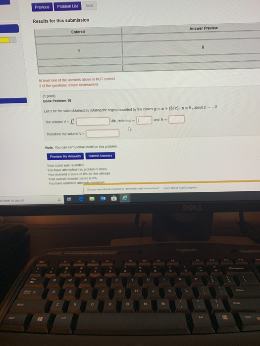 Solved Previous Problem List Next Results for this | Chegg.com