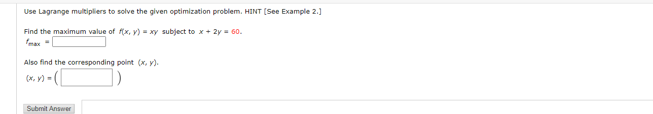 Solved Use Lagrange multipliers to solve the given | Chegg.com