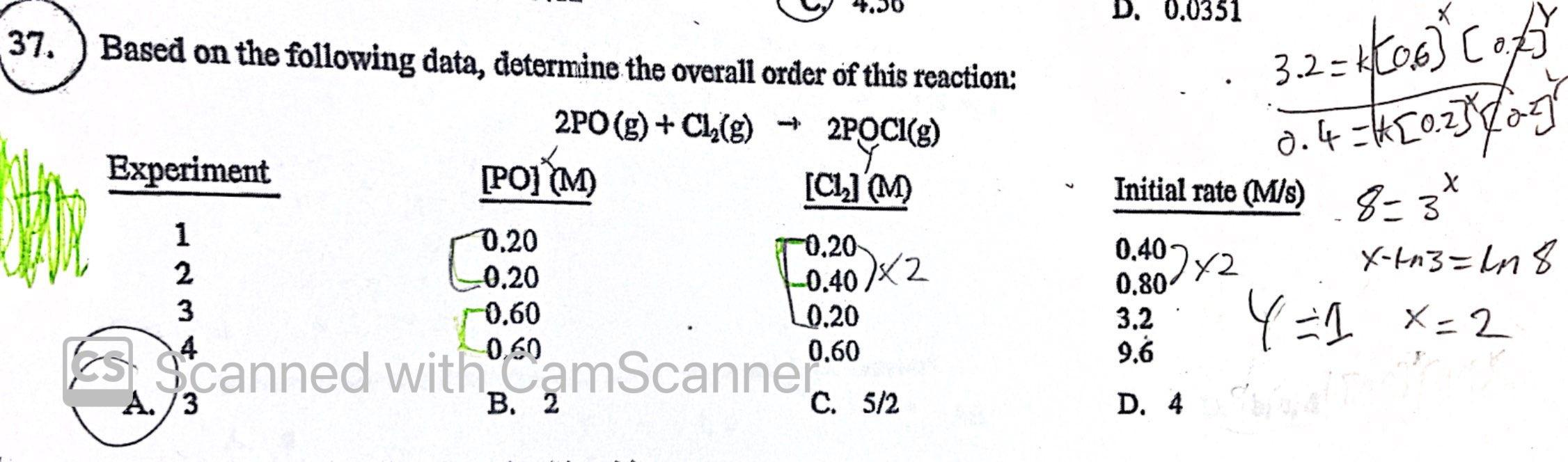 Solved The key said the answer is 4. Why is this answer 4? | Chegg.com