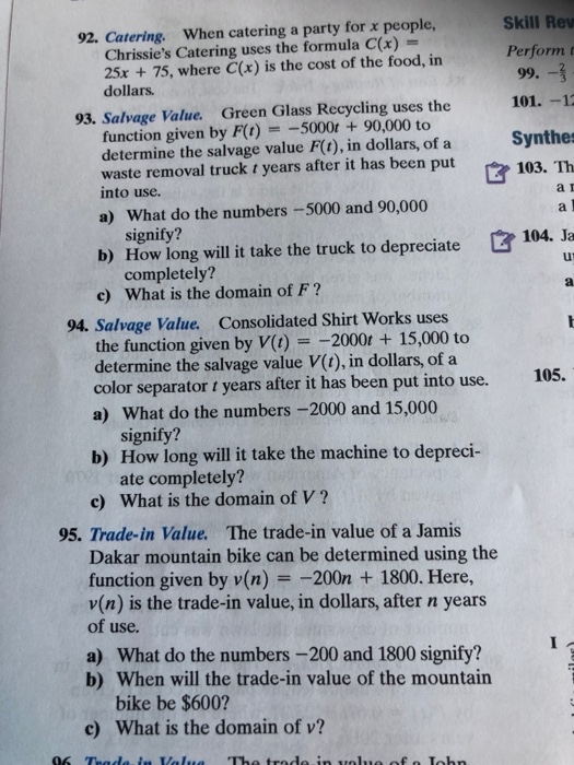 Solved İOS 1 LINEAR FUNCTIONS: SLOPE. OR APHS, AND MODELS | Chegg.com
