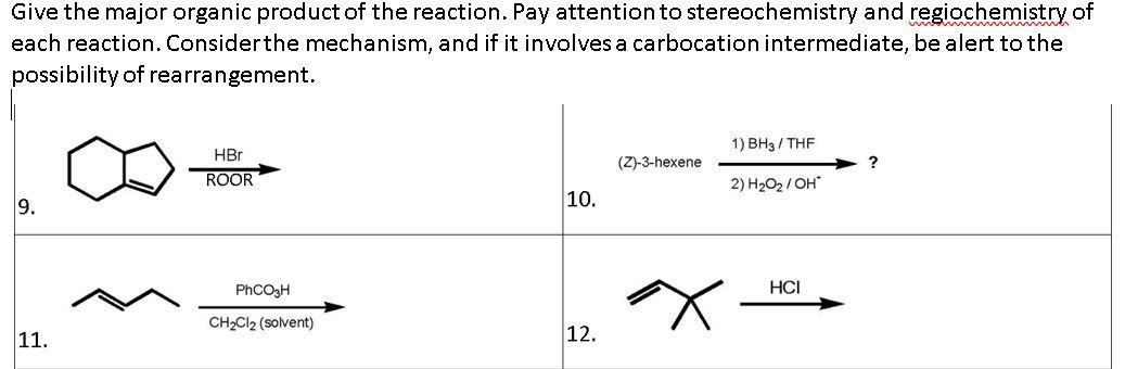 Solved Give the major organic product of the reaction. Pay | Chegg.com