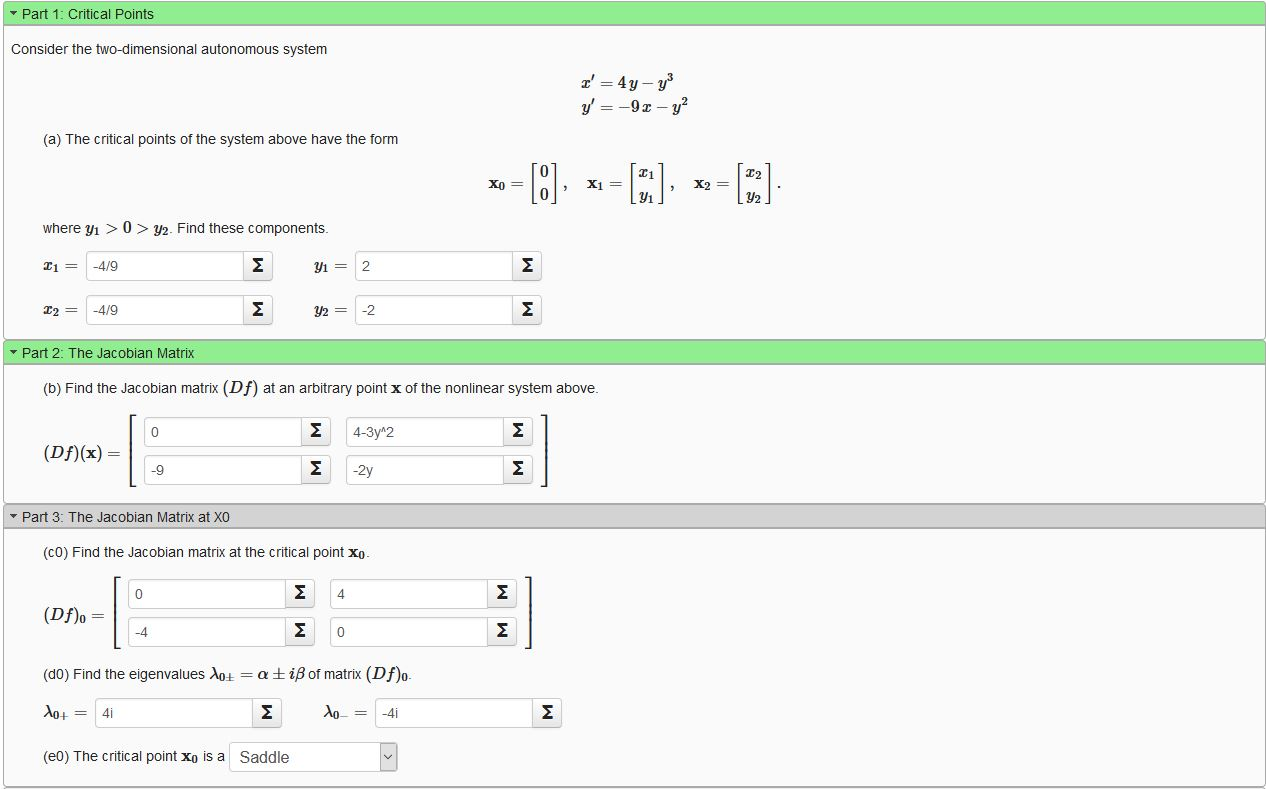 Solved Part 1: Critical Points Consider the two-dimensional | Chegg.com