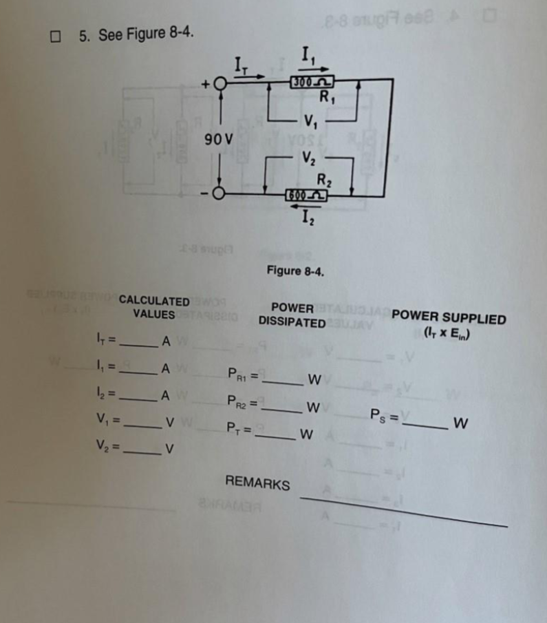 Solved 4. See Figure 8-3. Figure 8-3. CALCULATED VALUES | Chegg.com