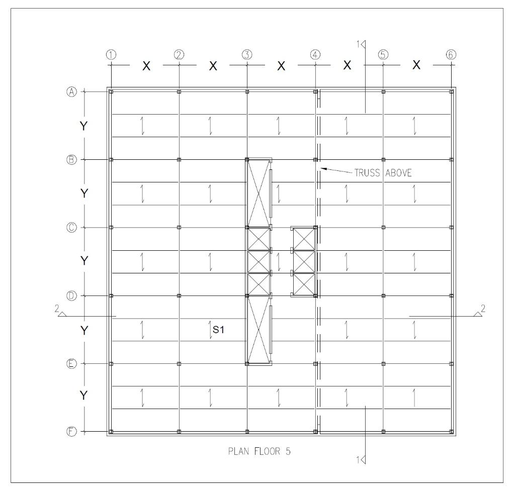 Steel Project - The plans shown are for a five-story | Chegg.com
