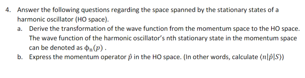 Solved 4. Answer the following questions regarding the space | Chegg.com