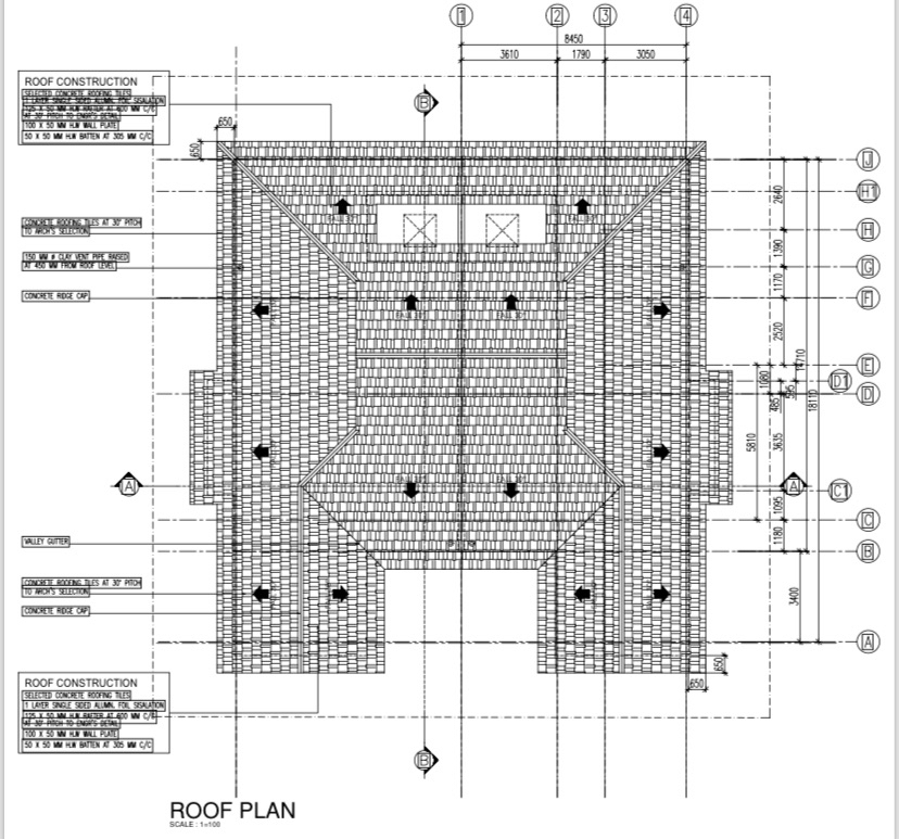 Solved Prepare structural key plan consisting of Roof Layout | Chegg.com