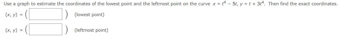 Use a graph to estimate the coordinates of the lowest | Chegg.com