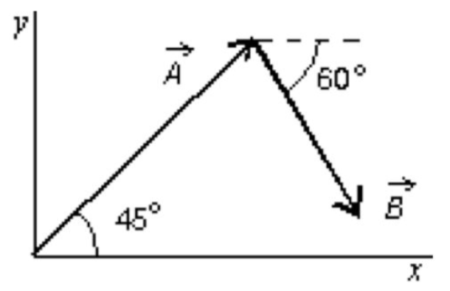 Solved In the diagram, vector A has magnitude 11 m and | Chegg.com