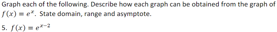 Solved Graph each of the following. Describe how each graph | Chegg.com