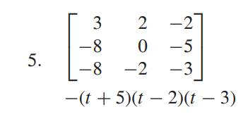 Solved In Exercises 1-12, a matrix A and its characteristic | Chegg.com