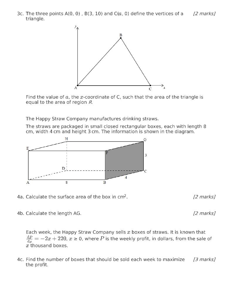 Solved Topic 4 - 5 Classwork SL/HL (35 marks] Kayla wants to | Chegg.com