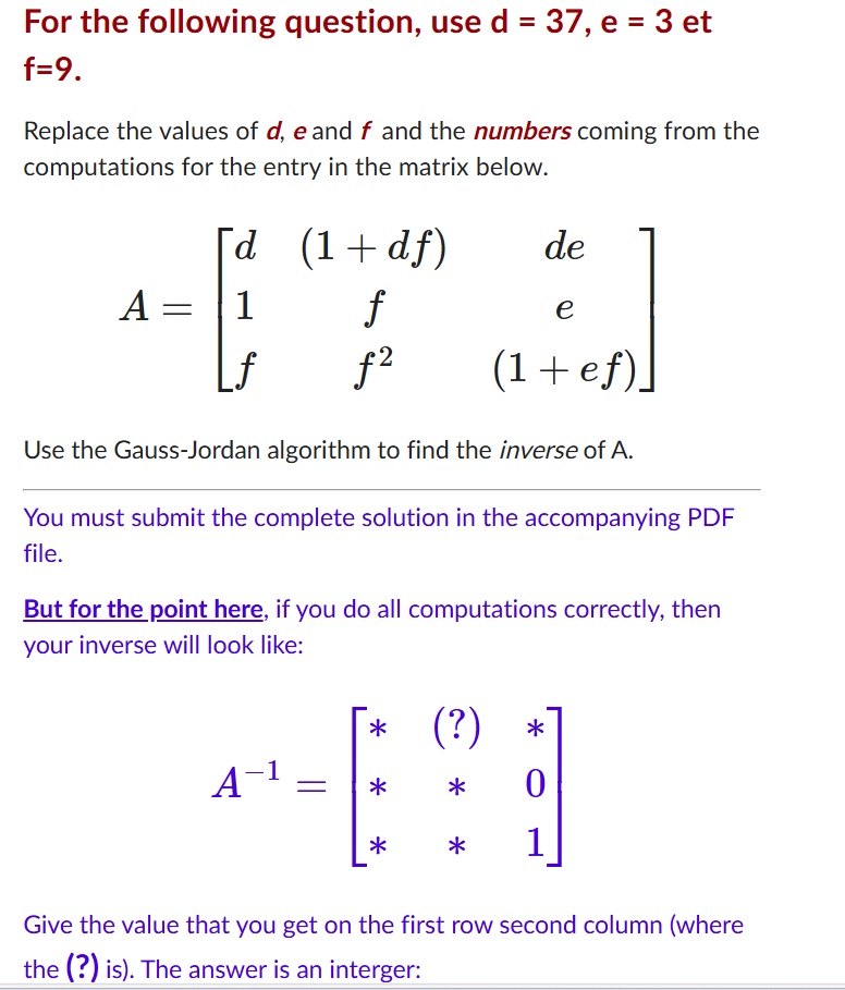 Solved For the following question, use | Chegg.com