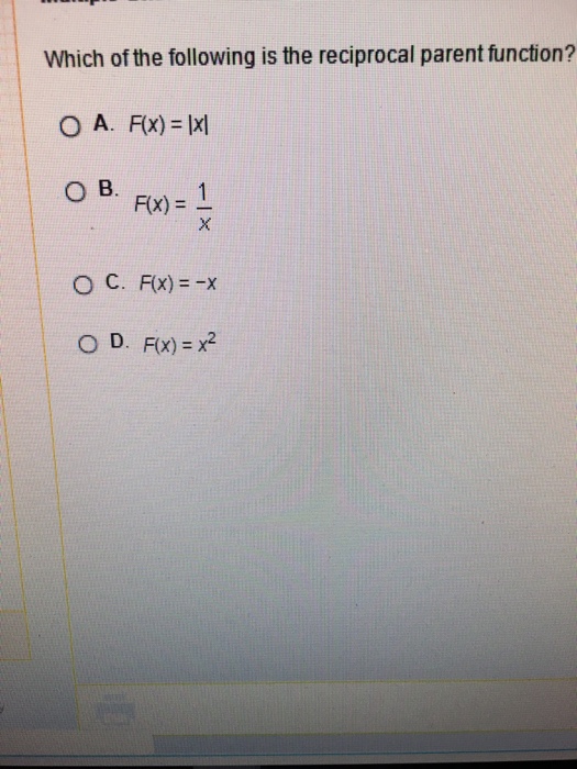 Solved Which of the following is the reciprocal parent | Chegg.com