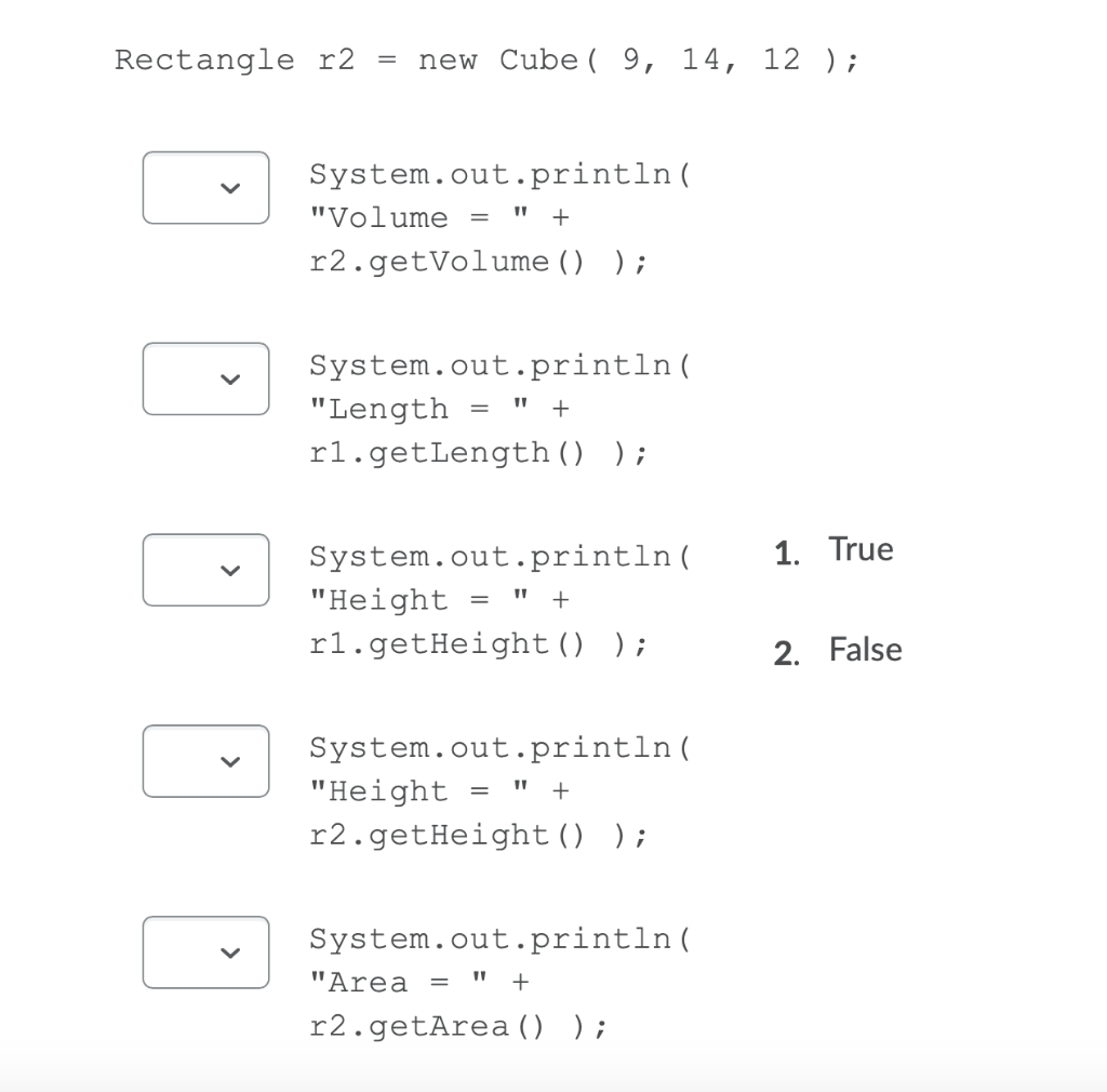 Solved Rectangle Int Length Int Width Rectangle Int I