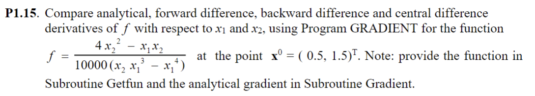 Solved 15. Compare analytical, forward difference, backward | Chegg.com