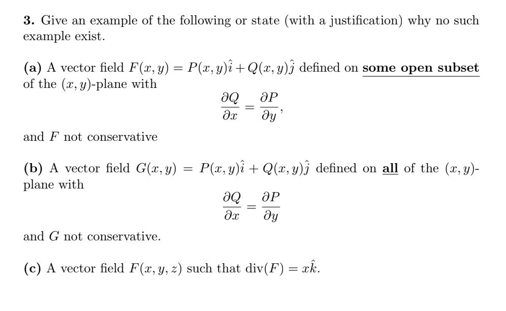 Solved 3. Give an example of the following or state (with a | Chegg.com