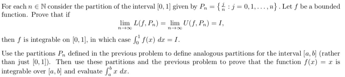 n- n-00 For each n € N consider the partition of the | Chegg.com