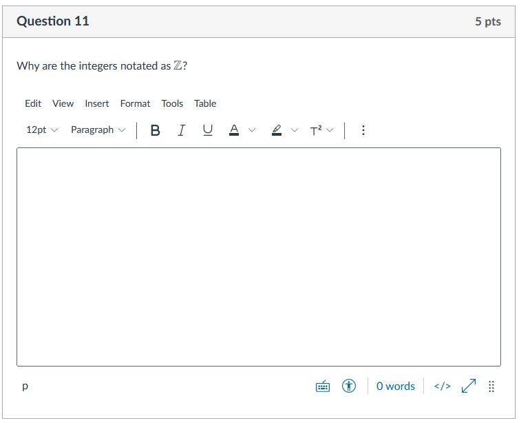 Solved Why are the integers notated as \\( \\mathbb{Z} \\) ? | Chegg.com