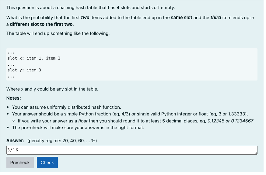 Solved This question is about a chaining hash table that has | Chegg.com