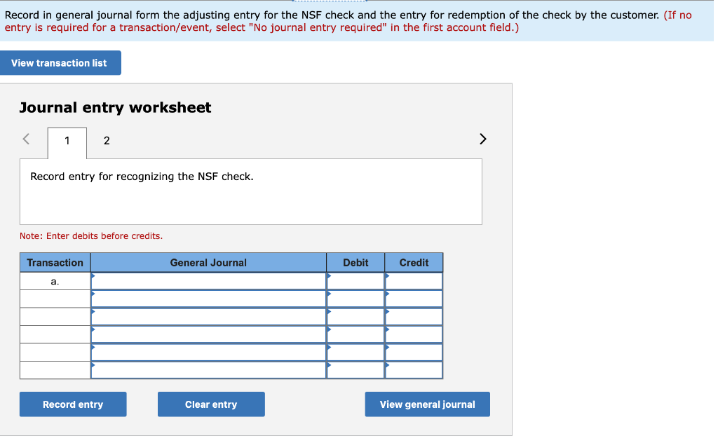 Solved Han’s Supplies’ bank statement contained a $100 NSF | Chegg.com