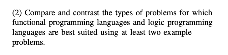 Solved (2) Compare and contrast the types of problems for | Chegg.com