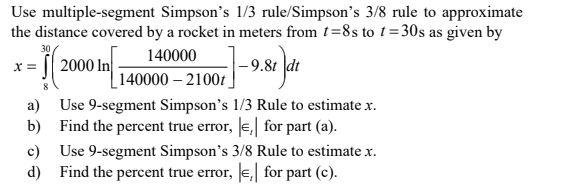 Solved 30 X= ( 2000 in 2.8 at 8 Use multiple-segment | Chegg.com