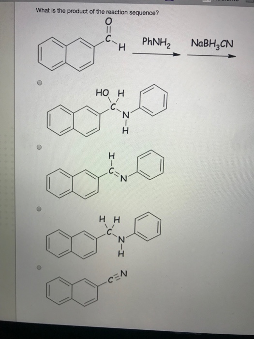 Solved What is the product of the reaction sequence? PhNH2 | Chegg.com
