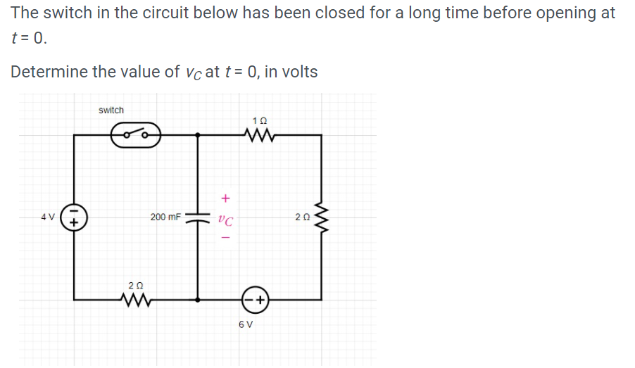 Solved Determine the time constant of the circuit, τ (tau), | Chegg.com