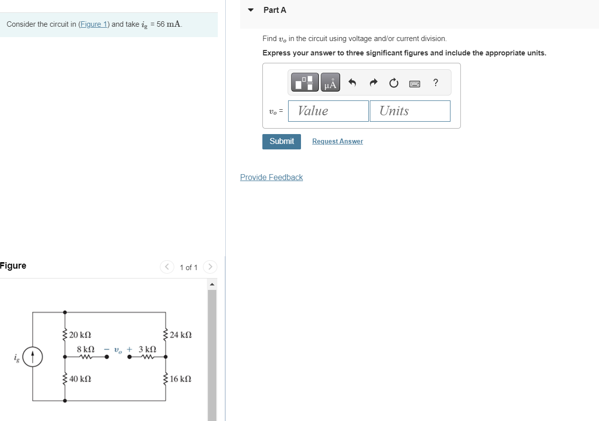 Solved Part AConsider the circuit in (Figure 1) ﻿and take | Chegg.com