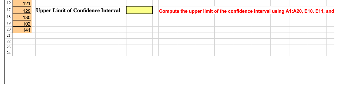 Solved Given the accompanying sample data, use Excel’s | Chegg.com