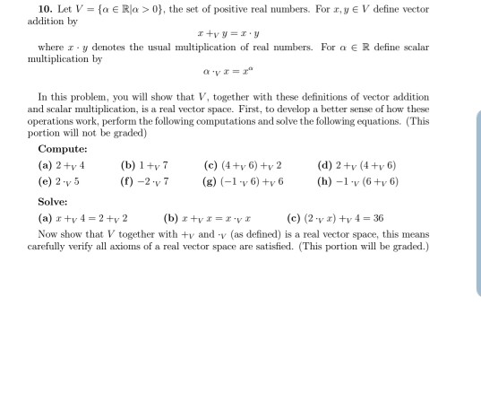 Solved How to verify the Vector Addition axioms: (1) Show | Chegg.com