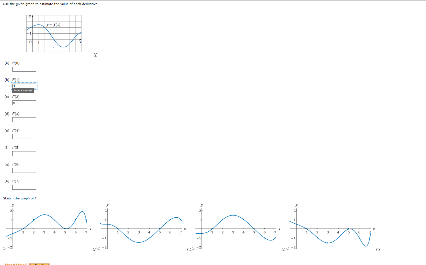 Solved Considering the following graph of the given function | Chegg.com