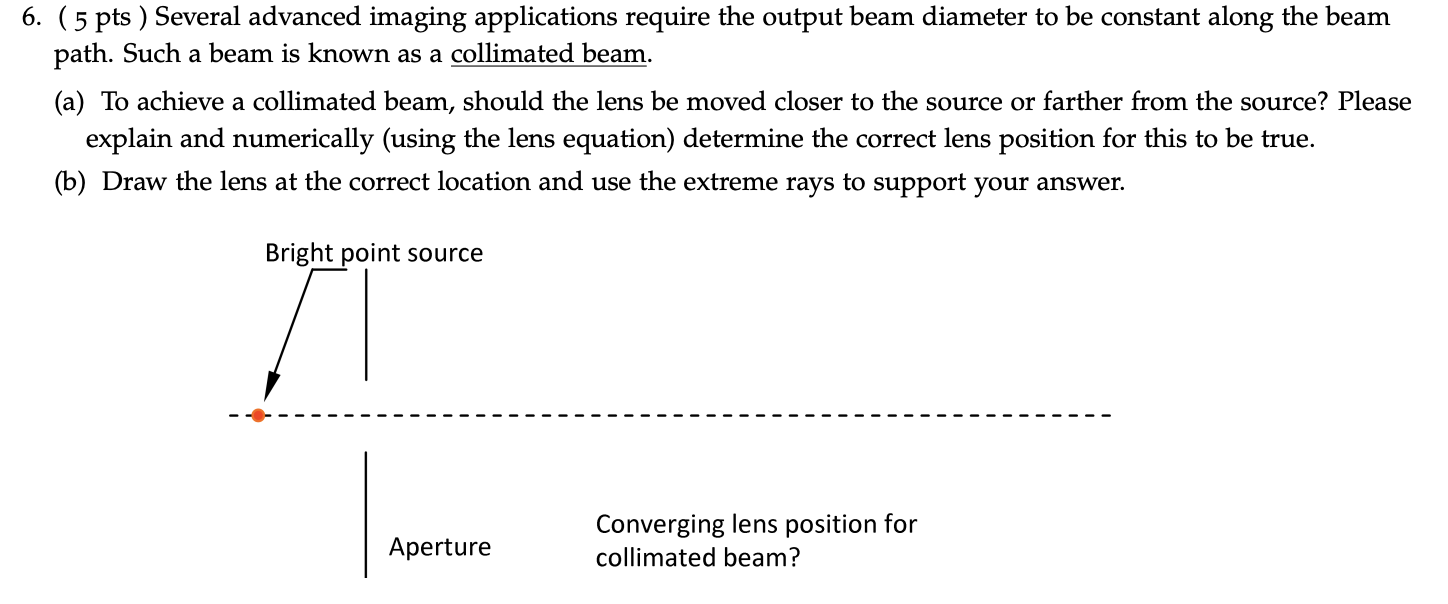 Solved ( 5 ﻿pts ) ﻿Several advanced imaging applications | Chegg.com
