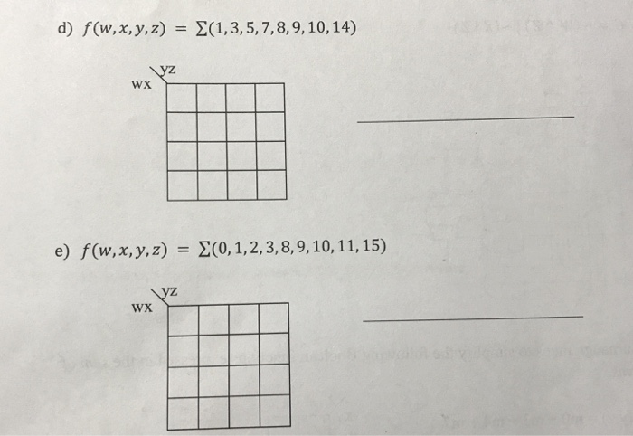 Solved Use Karnaugh Maps To Simplify The Following Boolean 2161