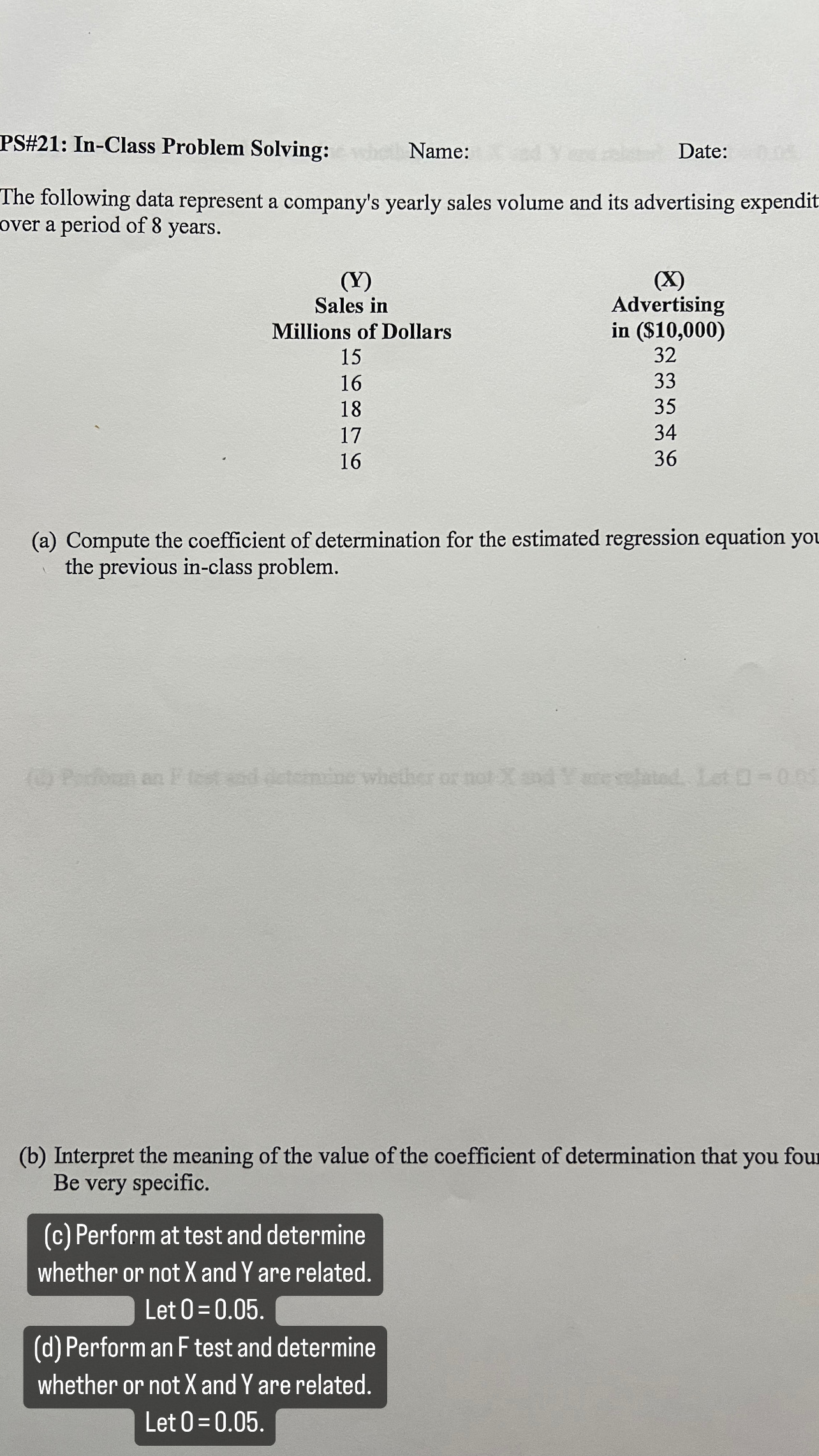 Solved PS#21: In-Class Problem Solving:Name:Date:The | Chegg.com