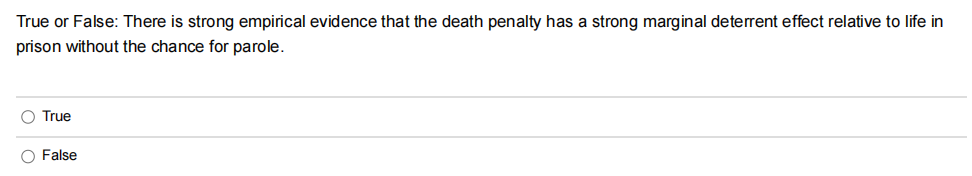 Solved True or False: There is strong empirical evidence | Chegg.com