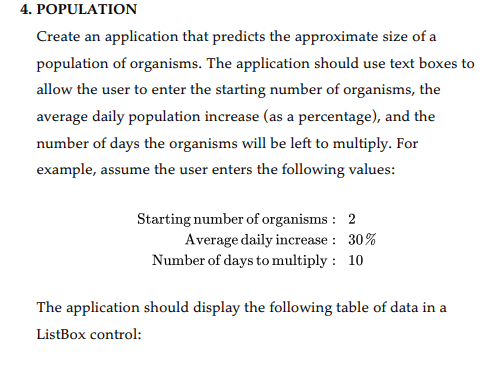 Solved Using C# in visual studios. Solve this and provide a | Chegg.com