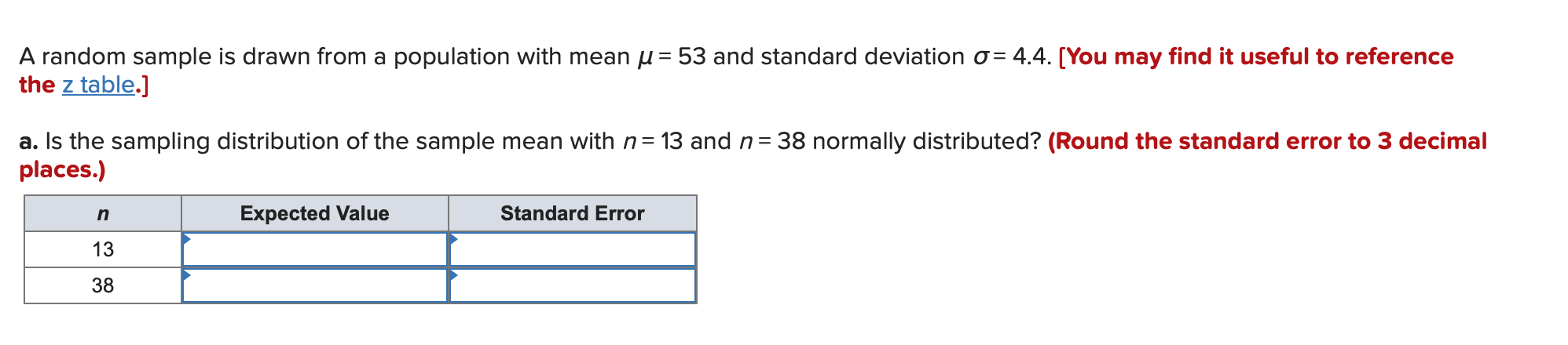 Solved A random sample is drawn from a population with mean | Chegg.com