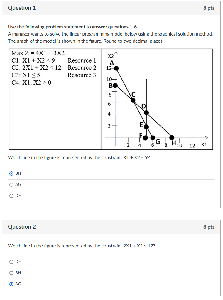 Solved Use the following problem statement to answer | Chegg.com