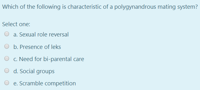 Solved Which of the following is characteristic of a | Chegg.com